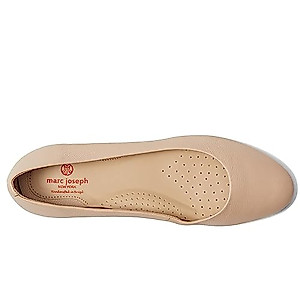 Marc Joseph New York Bedford ST Fashionable Sandals for Women – Anti-Slip Rubber Driver Sole – Round Toe Nude Napa 8 M