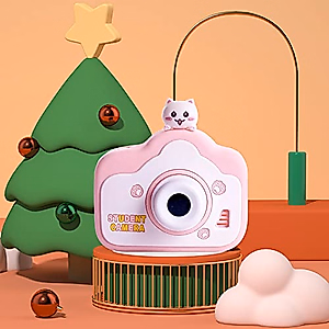 Kids Digital Camera, Portable 1080P Toy Camera, 2000MP HD Camera Toys for 3–10 Year Old, 2.4 Inch Camera for Children, 32GB SD Card, for Girls and Boys (Pink)