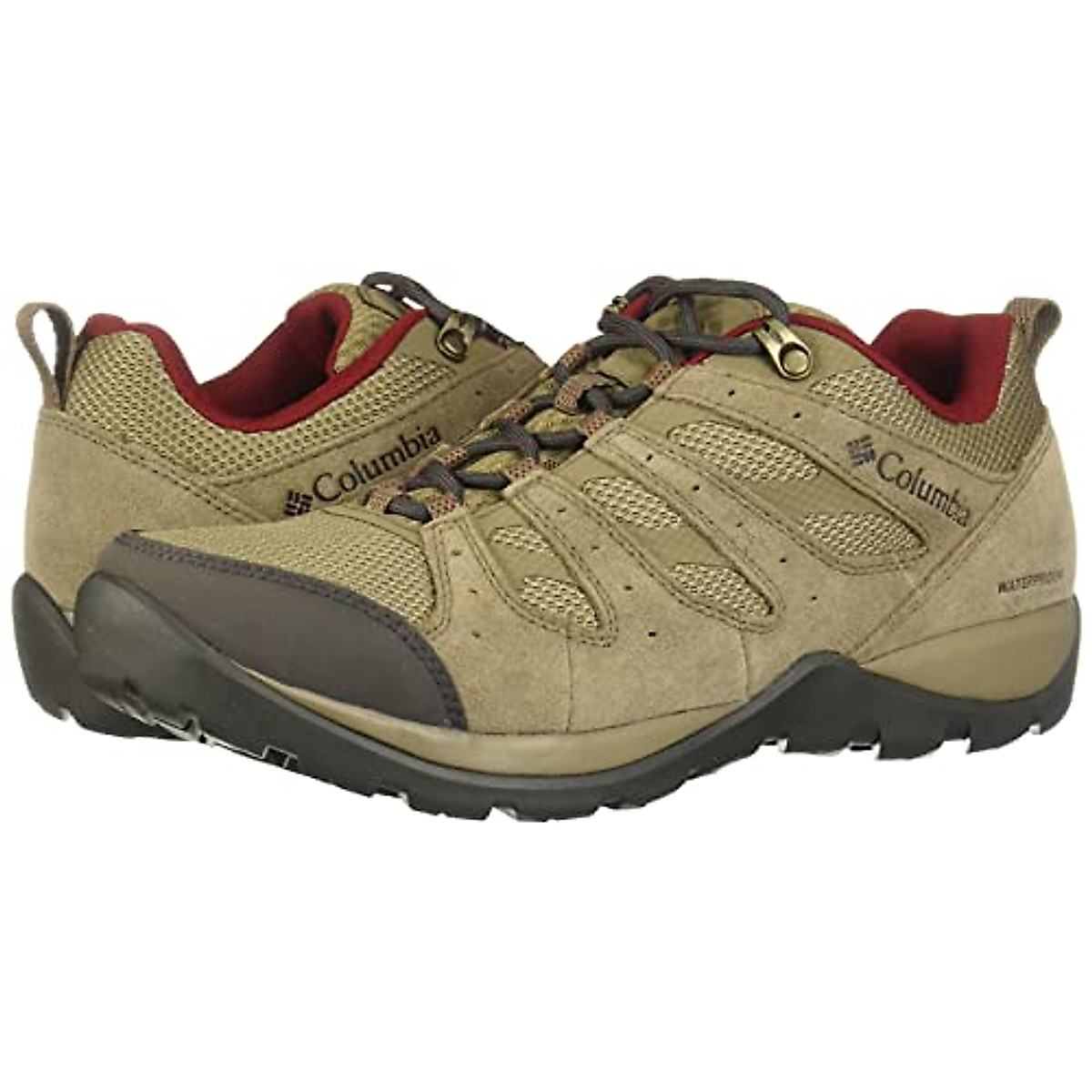 Columbia Women's Redmond V2 Waterproof, Pebble/Beet, 9