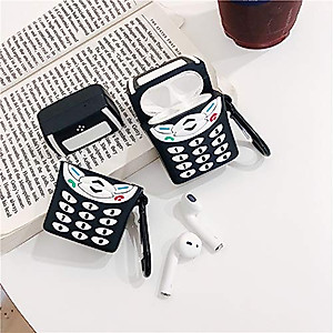 Lalakaka Compatible with Airpods 1/2 Cute Case,Retro Classic 3D Cartoon Silicone Airpod Designer Skin Funny Fun Keychain Ring Design Cover Air pods Cases for Kids Teens Girls Boys(Nokia)