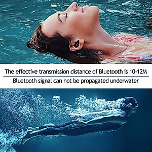 cjc IP68 Waterproof Swimming Earbud - Sport Wireless Bluetooth Headphone - Sweatproof Stable Fit in Ear Workout Headset Special for Swimming Driving Sauna