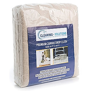 Simpli-Magic 79052 Heavy Duty Multi Purpose Canvas Drop Cloth, 6X9-Foot, Natural