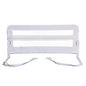 Dreambaby Dallas Bed Rail Guard - Toddlers Bed Rails - with Safety Anchors - Fits Up to Queen Size Mattress - Measures 43.25" Wide & 19.5" Tall - Model L7745,White