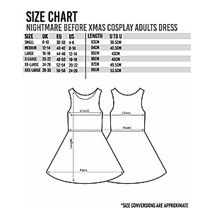 Disney Nightmare Before Christmas Sally Women's Short Sleeve Costume Dress Small