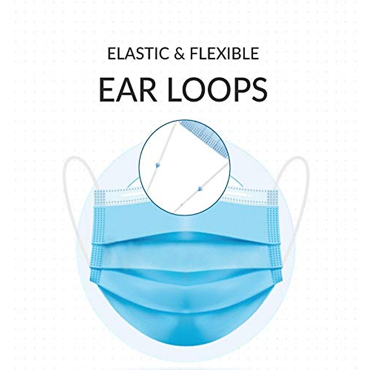 TATUBE 50Pcs Mouth, Disposable Face Mask for Unisex Outdoor, Protection Anti Dust Mask