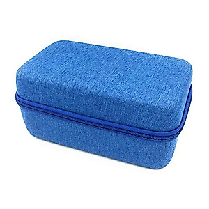 Xcivi Hard Carrying Case for Osmo Little Starter/Genius Starter Kit, Storage Organizer for OSMO iPad Base/Numbers/Words/Tangram/Sticks & Rings/Pizza Co./Coding Game/Little Genius/Math kit (Blue)