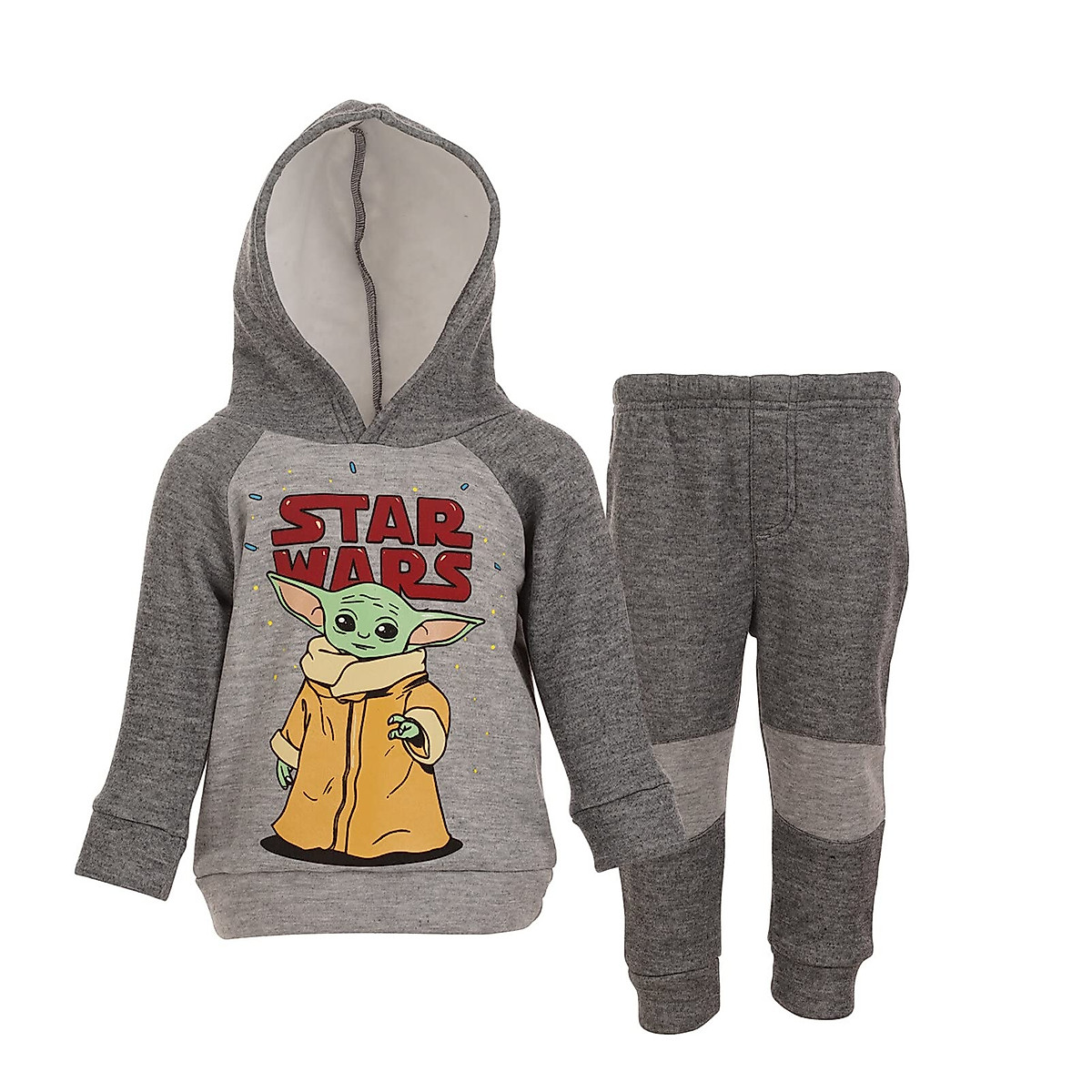 STAR WARS The Mandalorian Baby Yoda Big Boys Fleece Hoodie & Pants Gray 10-12