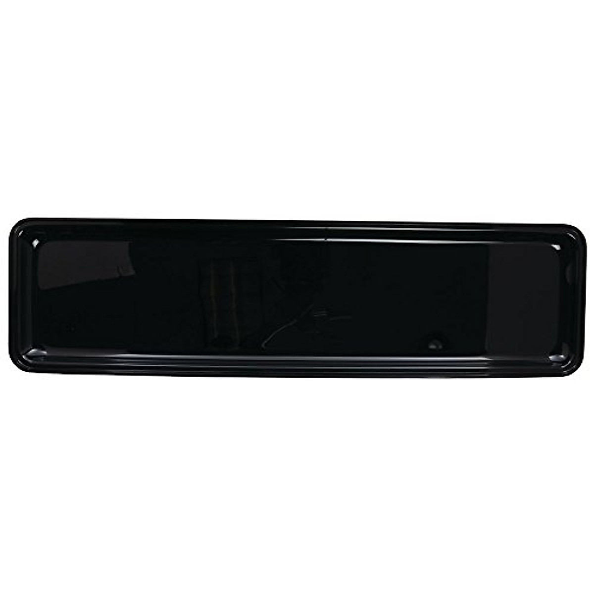 Delfin 30" x 8" x 1" Black Rectangular Market Tray