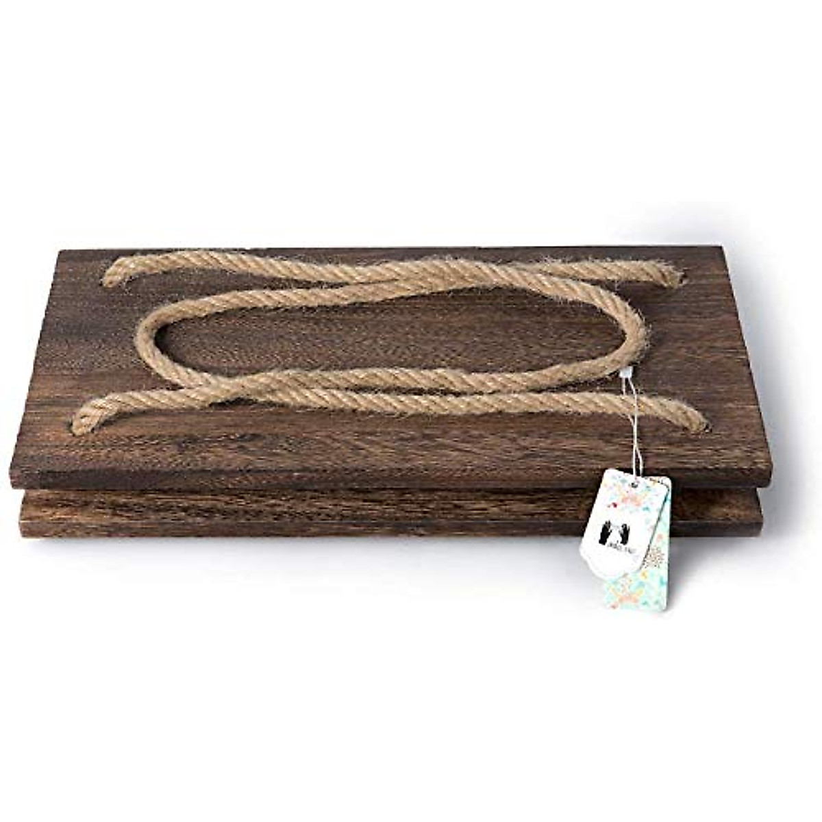 Mkono Hanging Shelves 2 Tier Rustic Wall Hanging Shelf Boho Decor Plants Photos Display Floating Storage Shelves for Bathroom Bedroom Living Room College Dorm Apartment