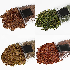 FOIMAS Realistic Miniature Leaves Simulation Leaves for DIY Model Railway Fairy Garden Diorama Scenery Landscape Layout,Pack of 4