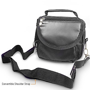 Orzly® Travel & Storage Bag for Nintendo NES Classic Edition (New 2016 Model Mini Version of NES Console) - Fits Console + Cable + 2 Controllers - Includes Shoulder Strap + Carry Handle - Black