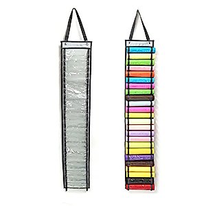 XIAOHESHOP Vinyl Storage Rack,Vinyl Roll Holder With 24 Compartment for Vinyl Sheets/Heat Transfer Paper/Wrapping Paper/Design Drawings/Gift Wrap Organizer