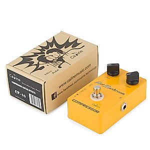 Caline Compressor Acoustic Electric Guitar Effects Pedal True Bypass Orange Hot Mushroom CP-10