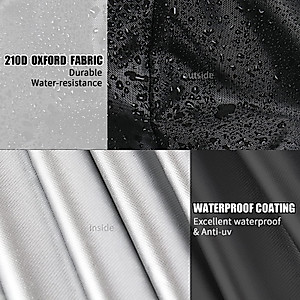 Andacar Rowing Machine Cover, Cover for Concept 2 Rowing Machine Waterproof Rower Cover Dustproof Fitness Equipment Protective Cover