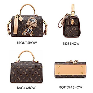 MESSGAIL Top Handle Satchel for Women Classic Shoulder Bag Designer Pochette with Wide Adjustable Strap