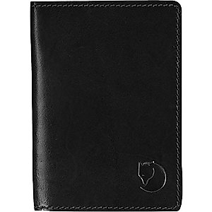 Fjallraven F77363550 Leather Passport Cover Black