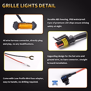 Front Grille Compatible for Tacoma 2016-2023 SR/SR5/TRD Sport/TRD Off-Road/Limited/TRD Pro (Not fit trucks with front Camera)