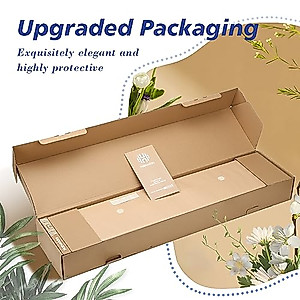 Habudda Floating Shelves, Wall Decor Wood Shelf for Bathroom Bedroom Kitchen Living Room Hanging Mounted Storage, Extra Long 35.5 Inch Set of 2, Wooden Rustic Navy Blue