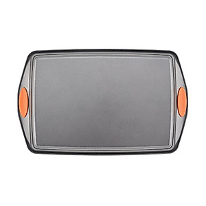 Rachael Ray Bakeware, Nonstick Baking / Cake Pan With Lid and Grips, Rectangle - 9 Inch x 13 Inch, Gray