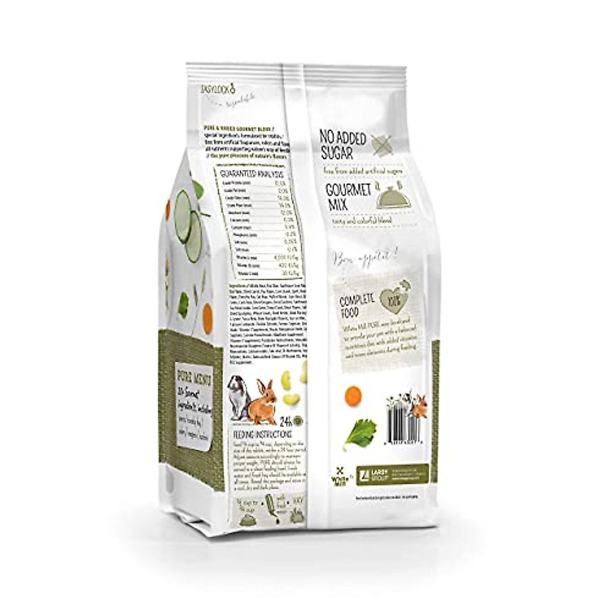 Witte Molen Pure Rabbit Food Seed Mixture Carrot & Celery Dry Food, 4.4 lbs, (Mini Rex, Lionhead Rabbit, English Lop, Dutch Rabbit) (3 Pack Pure Rabbit Food Seed, Carrot & Celery)