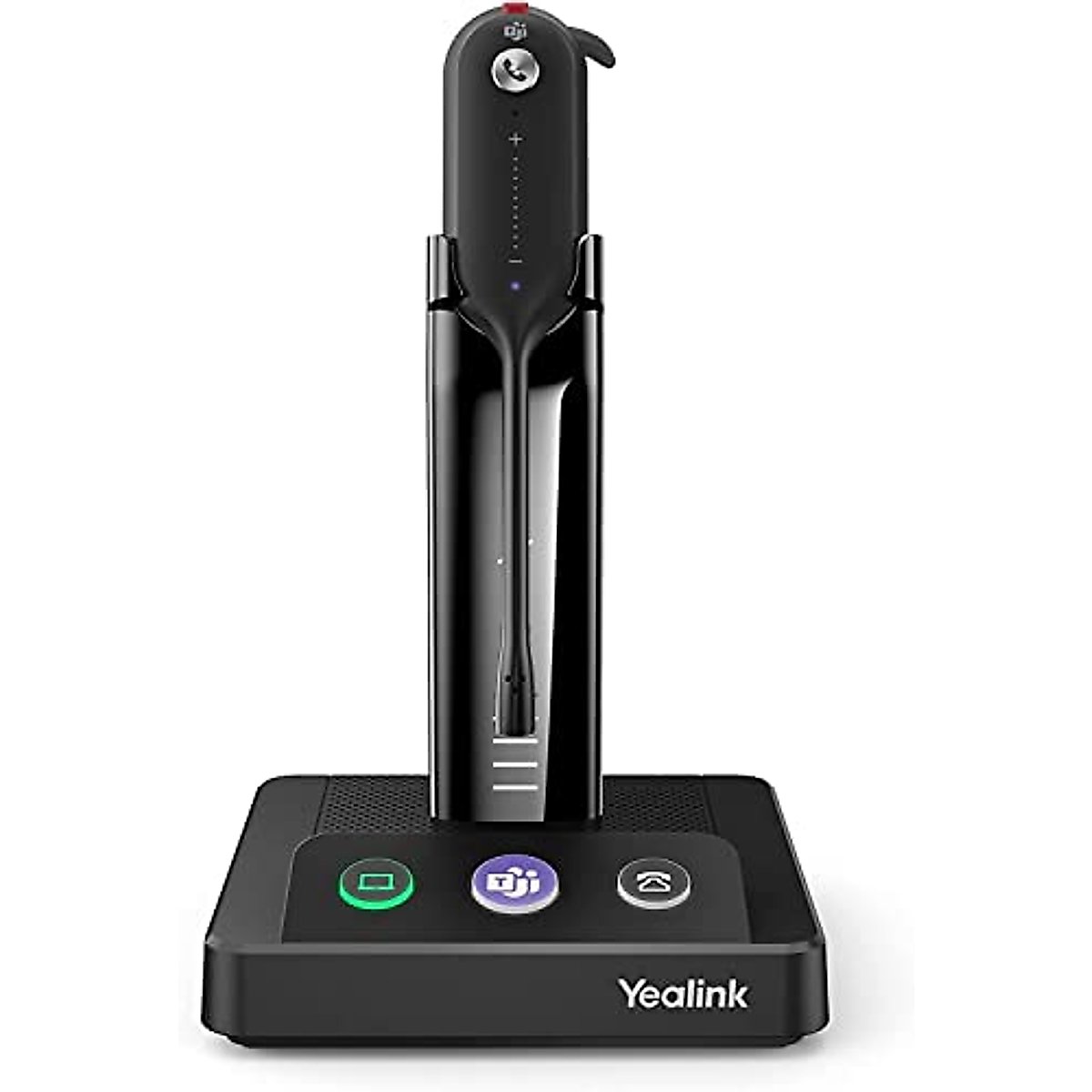 Yealink WH63 Wireless Headset with Microphone UC Optimized Noise Canceling Mic for Office IP VoIP Phones PC Computer Headset with Charge Stand (UC Optimized) (WH63-MT)
