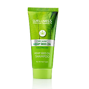 Wellness Premium Products Top 3 Sampler & Gift Box - Travel Size, Organic, Hemp Seed Oil Shampoo, Conditioner, & Treatment Mask for Strong, Healthy Hair - 3 x 1.7oz