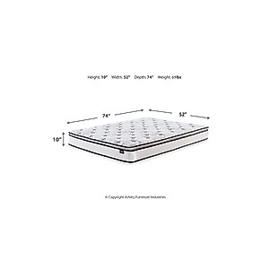 Signature Design by Ashley Full Size Bonnell 10 Inch Firm Pillowtop Hybrid Mattress with Cooling Gel Memory Foam