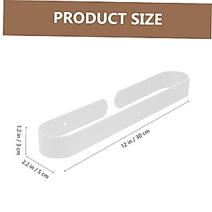 KITANDOVE Hand Towel Racks for Bathroom Towel Rack for Kitchen Towel Holder Wall-Mounted Storage Rack Paper Hanging Shelf Towel Rod Paper Towel Organizer Dispenser Space Aluminum White