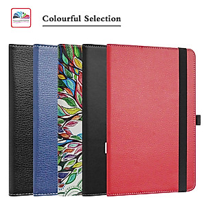 LiuShan PU Leather Slim Folding Stand Cover Case for Sunshine T1 Elite/Foxx T8/Qlink Scepter 8/Sky Pad 8/NUU Tab 8/Sky Devices Elite OctaX/Sky Devices Elite T8 Plus/Xmobile X8/Sky Devices,Black