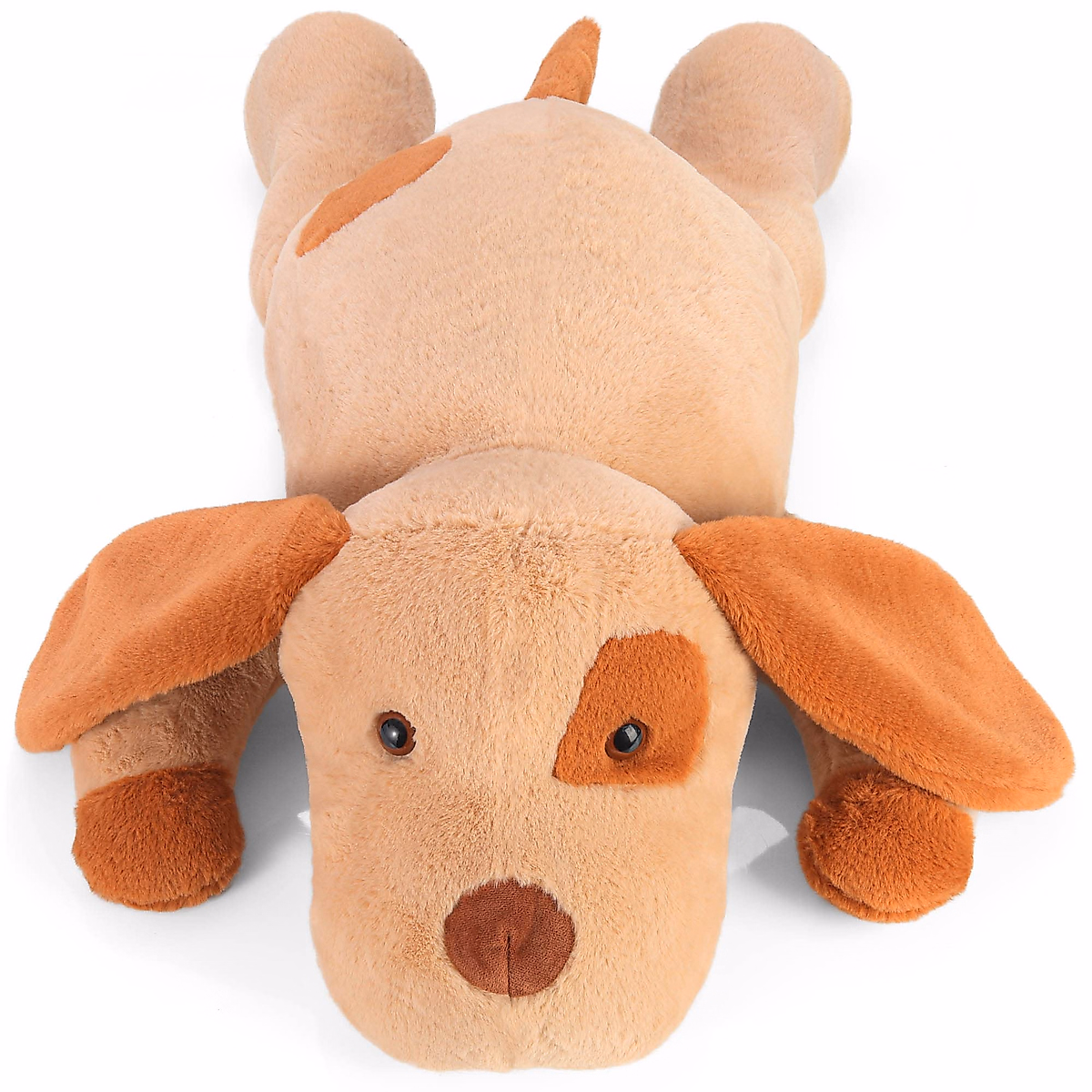 Large Dog Weighted Plush, 27 inch 5 lbs Dog Weighted Stuffed Animals for Kids Girls Adults Birthday Gift, Cute Charlie Dog Plush Toy Pillow Party Decorations