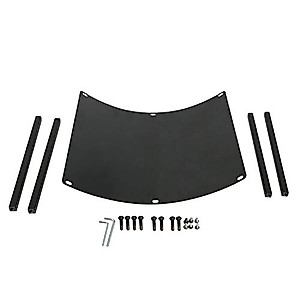 Finderomend Fireplace Log Holder Firewood Rack 17 Inch Heavy Duty Small Cast Iron Firewood Log Rack Bin for Patio Deck Fireplace Indoor/Outdoor with Scrolls for Log Wood Lumber Kindling Black