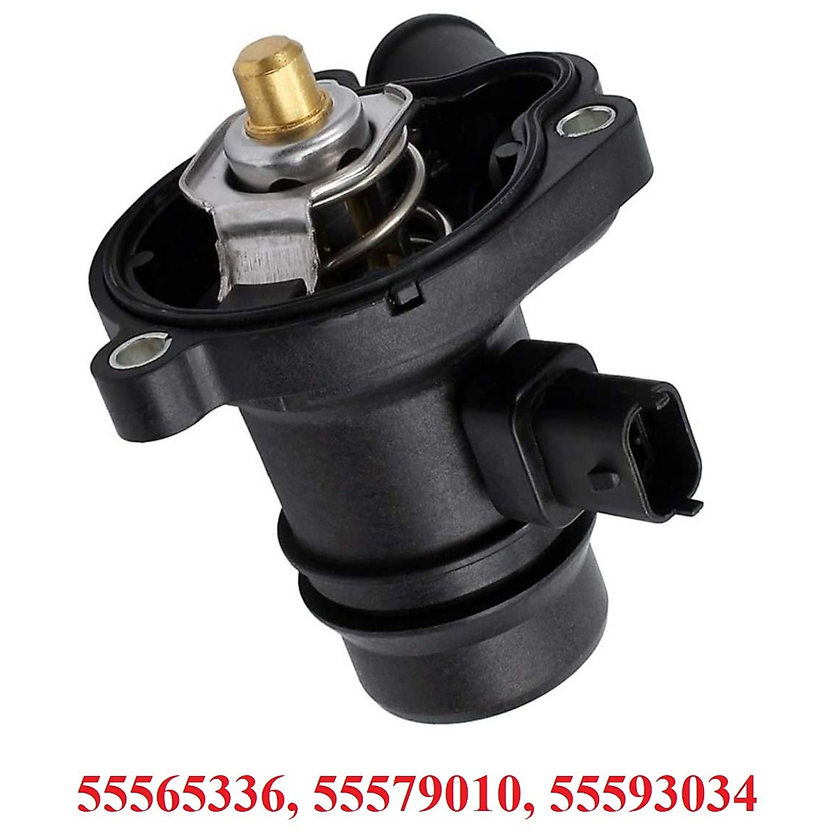 55565336 Engine Coolant Thermostat Housing Assembly with Water Inlet Fits 2013-2016 Buick Encore 2011-2016 Chevy Cruze 2012-2015 Chevy Sonic Replace 55593034 55579010 by Lucky Seven