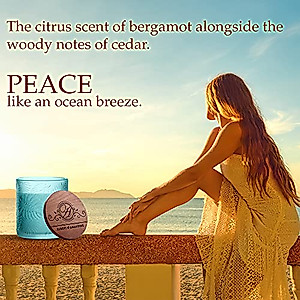 Bergamot Scented Aromatherapy Candles for Relaxation, Scented Soy Candles for Home Scented, Great Mothers Day Gifts for Women, Stress Relief Candles, Housewarming, Birthday, Anniversary