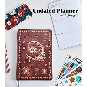 Deselen Undated Agenda 2023 Daily Planner 2024, Undated Planner, Daily Planner, Planner, 2024 Monthly Planner, Weekly Planner, Goal Setting, A5 Calendar, Simple Teacher Supplies Daily, Black