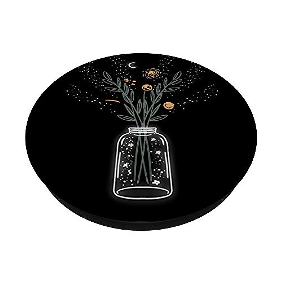 Galaxy Flower Stars Sky Night Moon Outer Space Gift PopSockets Swappable PopGrip