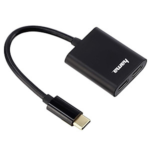 Hama | 2-in-1 USB-C Audio and Charging Adapter, Adapter for 3.5 mm Audio Jack, 00135749