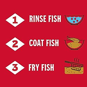 Louisiana Fish Fry Seasoned Fish Fry Seafood Breading Mix 2.88 Pound (Pack of 1) - Season and Cook All Your Fish, Shrimp, Oysters, Vegetables, and More to Crispy Perfection