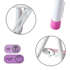 Idea Nuova Sanrio Hello Kitty 3 Piece Children's Activity Square Table and 2 Folding Chairs Set, Ages 3+