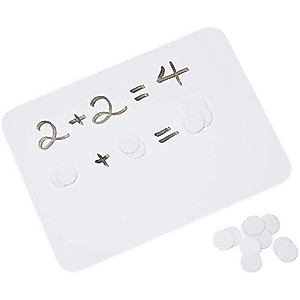 Okuna Outpost White Plastic Counting Chips for Math, Bingo, Poker (1 in, 250 Pieces)