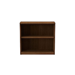 Alera ALEVA633032WA Valencia Series 31-3/4 in. x 14 in. x 29-1/2 in. Two-Shelf Bookcase - Modern Walnut
