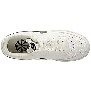 NIKE Women's Basketball Shoe, Bianco Nero, 8