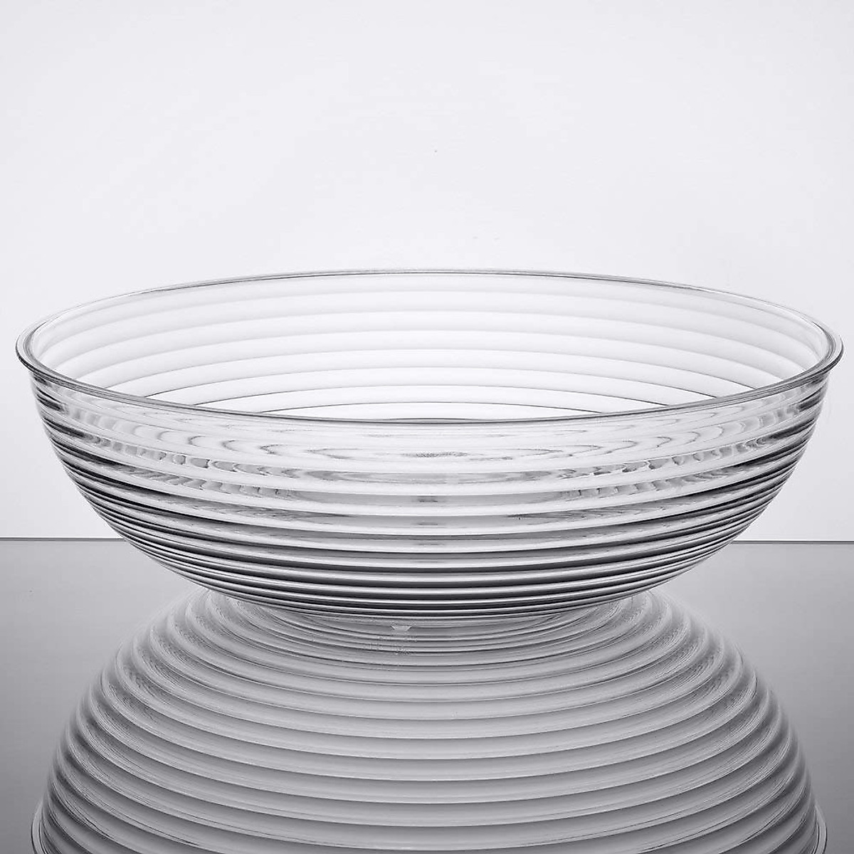 Cambro (RSB18CW135) 20 qt Round Ribbed Bowl - Camwear®, Clear
