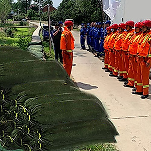 Moanyt Empty Drawstring Sand Bags 4 Pack Tent Weights Canvas Thickened Sandbags,12'' x 28''