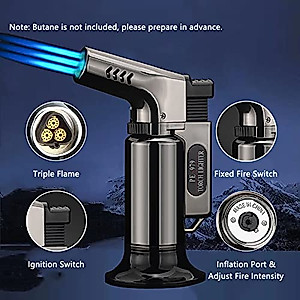 Cocktail Smoker Kit, Whiskey Smoker Kit with Torch, Old Fashion Bourbon Drink Smoker, 4 Flavor Wood Chips Drink Smoker Infuser Kit for Men, Dad, Husband, Friends Gift.