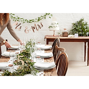 Ginger Ray 5 Pack of Artificial Fake Hanging Vines Plant Leaves Garland for Wedding Decorations - Beautiful Botanics