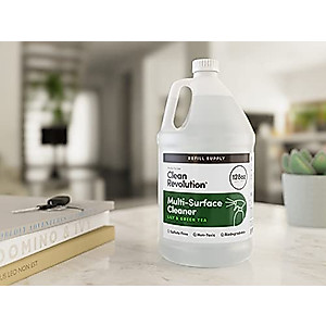 Clean Revolution Multi Surface Cleaner Refill Supply, Non-Toxic, Eco-Friendly & Plant-Based, Ready to Use, Lily & Green Tea, 128 Fl Oz (1 Gallon)