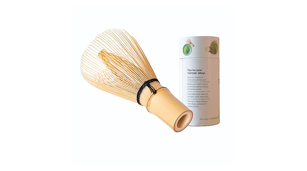 ARTDOU Golden Bamboo Matcha Green Tea Whisk Chasen, Matcha Stirrer ...