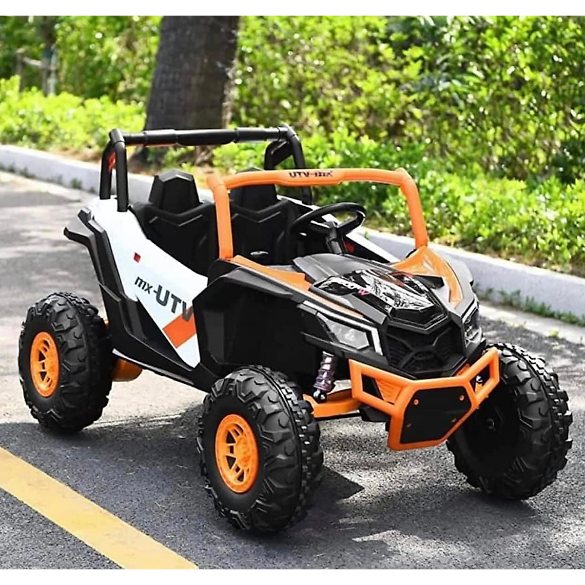 Next Generation 4X4 Upgraded Kids Ride ON CAR Power Wheel Quad Buggy UTV MX Side by Side RZR ATV 24V XL Rubber Tiers