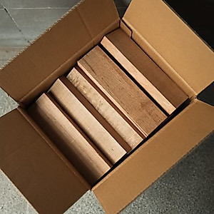 CONSDAN Wood Chips for Smoker, USA Grown Hickory Pizza Oven Wood, BBQ Cooking Natural Wood Chunks, Kiln Dried Firewood, Smoking Wood Chips, All Natural Barbecue Smoker Blocks for Smoking Meat (12 LBS)