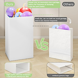 13 Gallon Disposable Trash Cans, 4 Pack, Reusable Portable Garbage Can, Disposable Trash Cans for Parties, Pop Up Trash Cans for Parties, Suitable for Parties, Weddings, Birthdays, Picnics, Trips